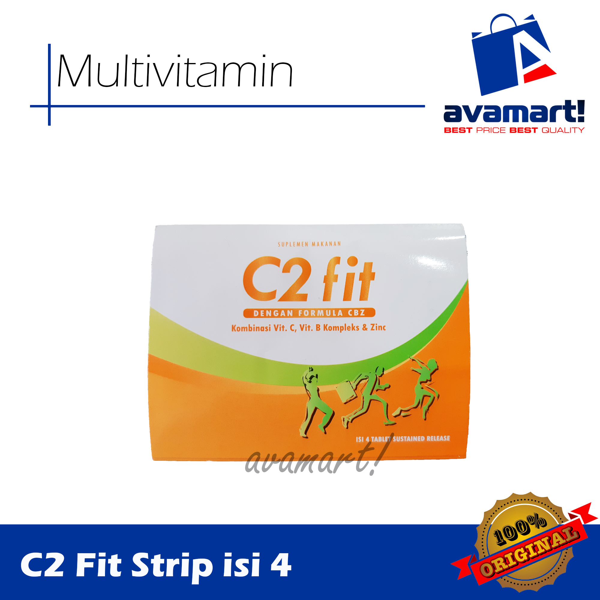 C2FIT Strip isi 4 Tablet / Vitamin C C2Fit / Suplemen Makanan C2Fit ...