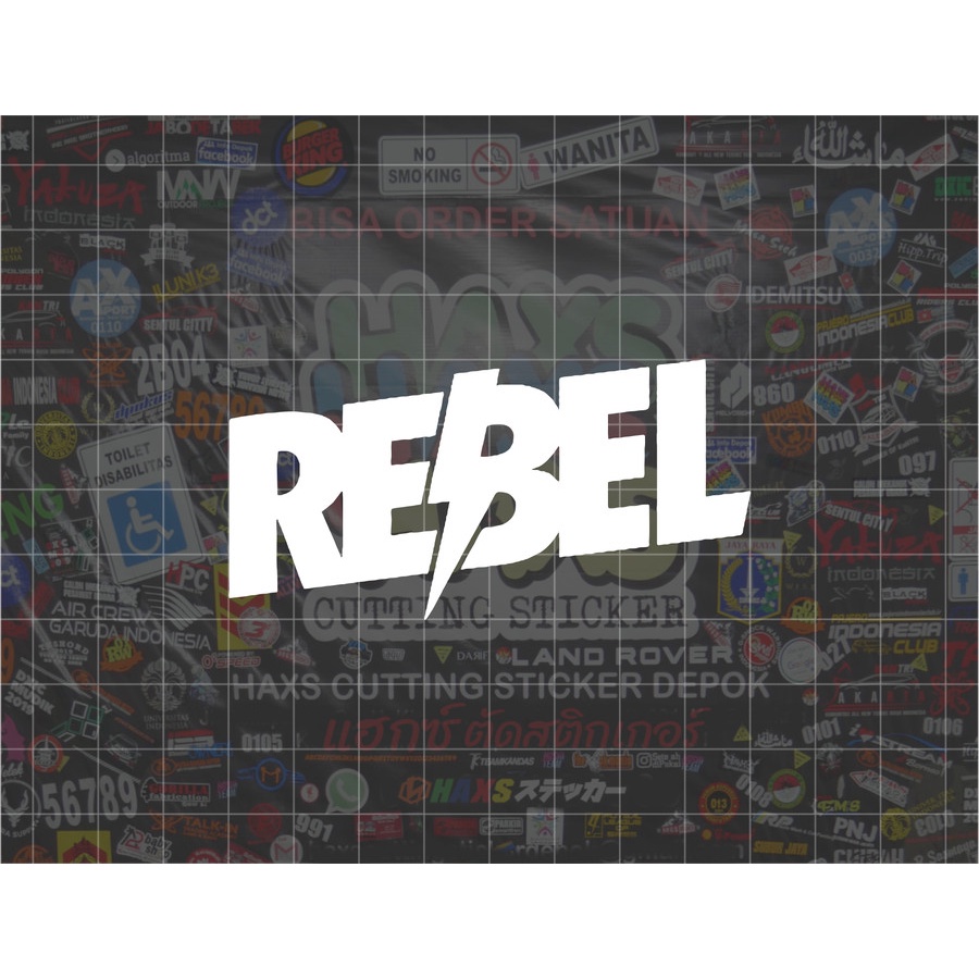 Cutting Sticker Rebel Ukuran 8 Cm Untuk Motor Mobil | Lazada Indonesia