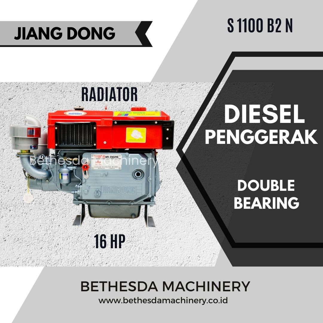Mesin Diesel Jiangdong 16 Hp Radiator engine 16 Pk / S 1100 | Lazada ...