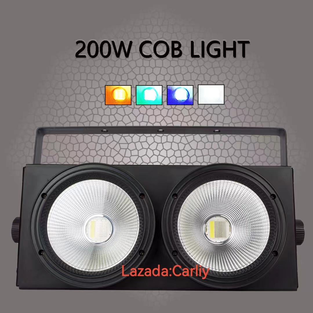 2X100W 2 Mata COB Light DMX Stage Lighting 200W Cold / Warm White 2 ...