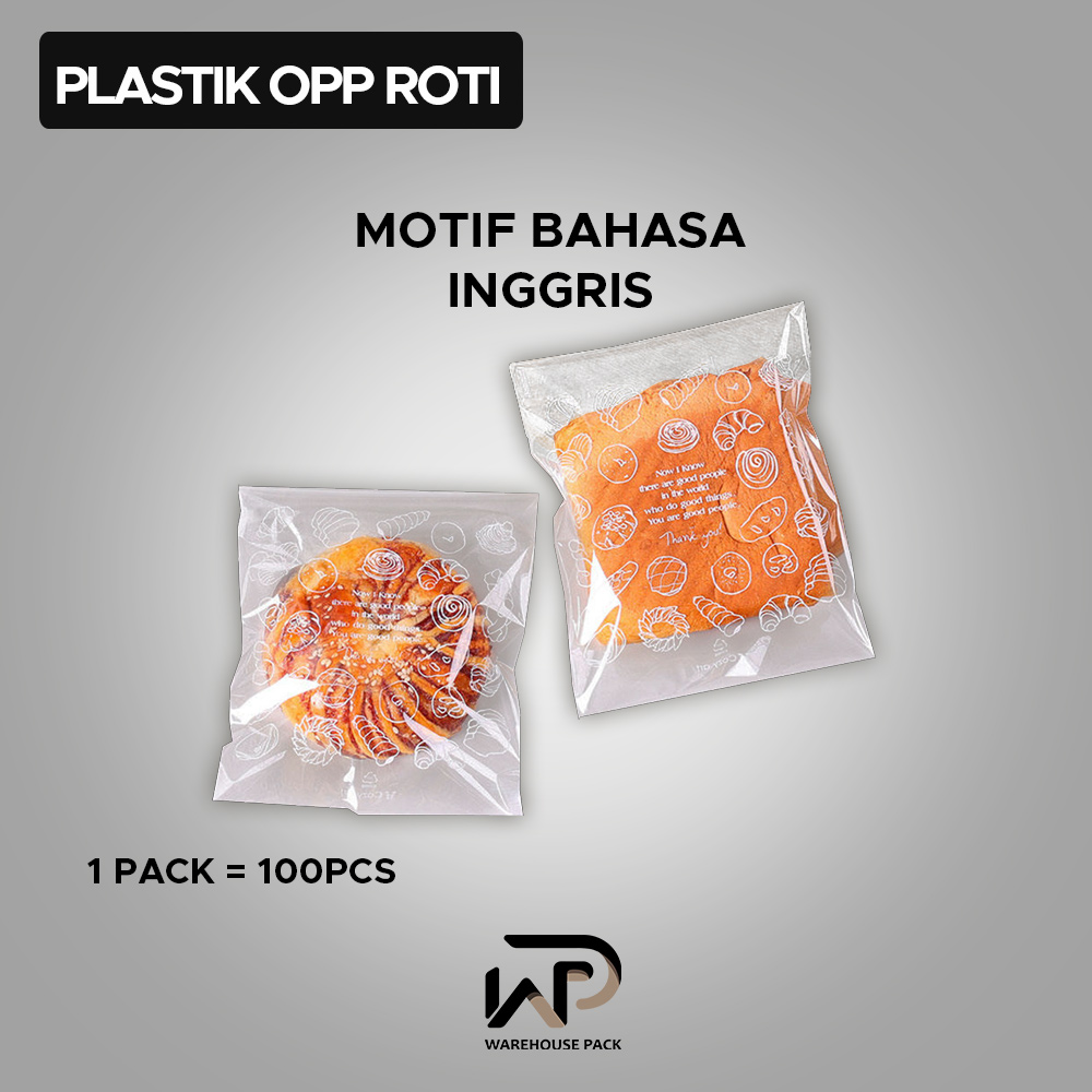 ( 100 Pcs ) Plastik Opp Roti | Plastik Roti Boy | Kantong Plastik ...
