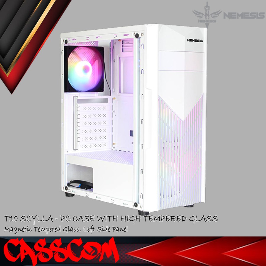 Casing PC NYK Nemesis T10 Scylla Gaming Case Free 1 Fan | Lazada Indonesia