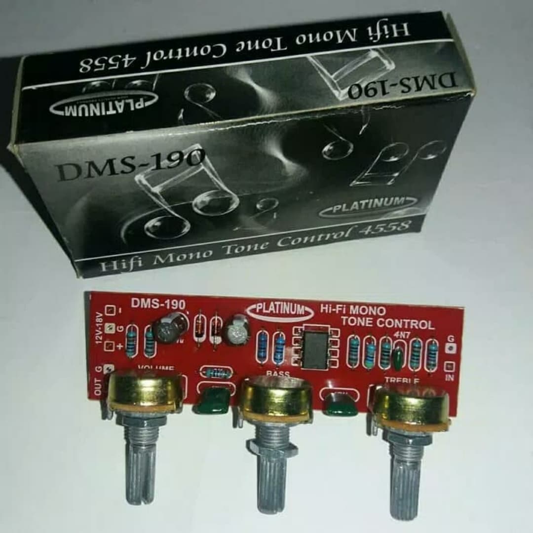 Kit Tone Control Mono IC 4558 DMS 190 / tone kontrol mono ic 4558 ...