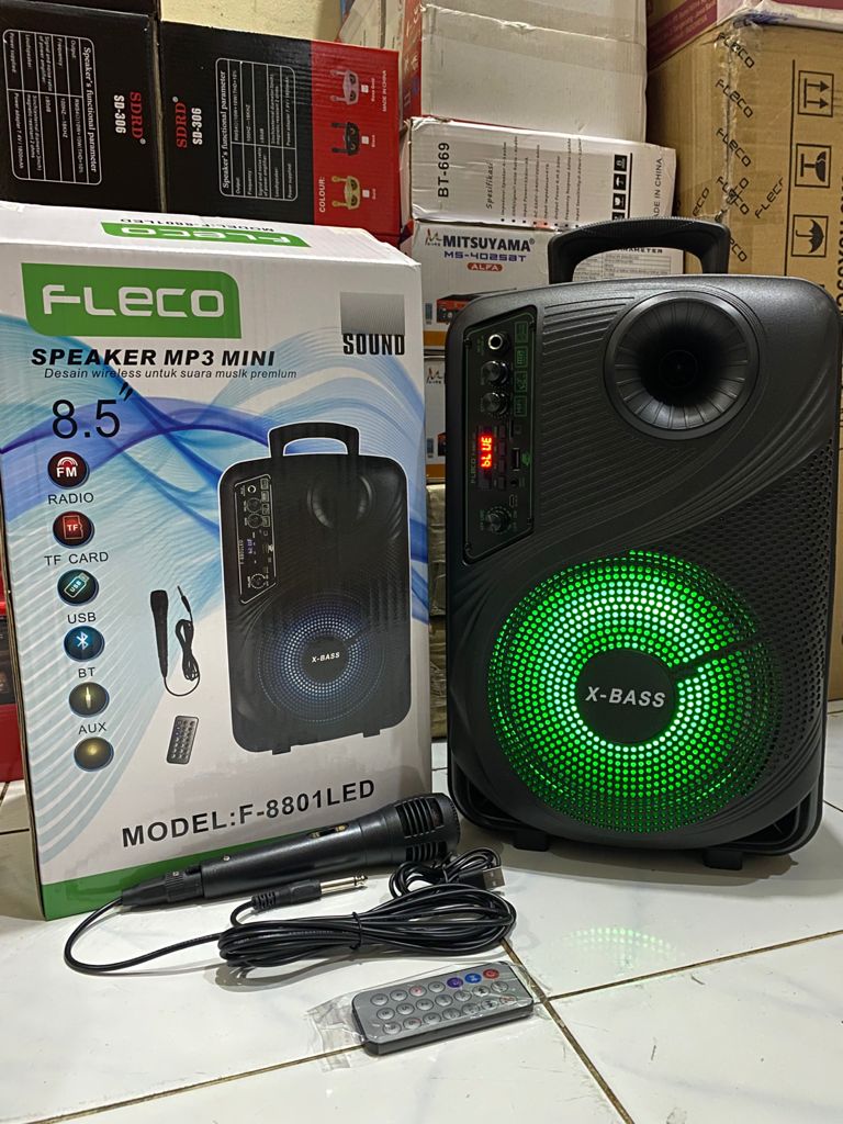 SPEAKER KARAOKE FLECO F-8801LEDKIMISO QS-7801 / KIMISO 3381 MH 38BT HF ...