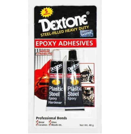Dextone Lem Besi Epoxy Plastic Steel 5 menit 48 gram - Lem Perekat Besi ...