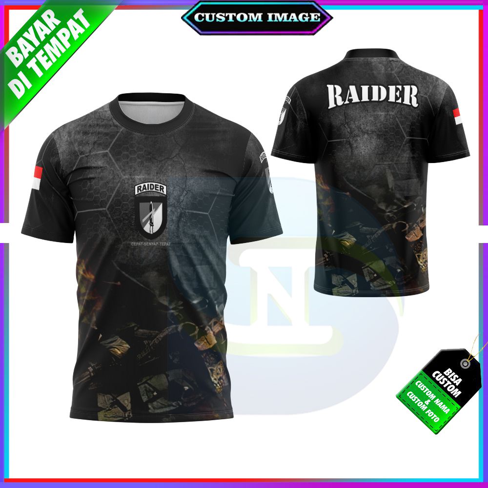 Kaos Baju Jersey Pria Terbaru Raider - Baju TNI Indonesia Custom art01 ...