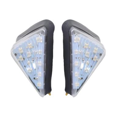 LAMPU SEN LED SEGITIGA PILIHAN WARNA PUTIH MERAH KUNING HIJAU | Lazada ...