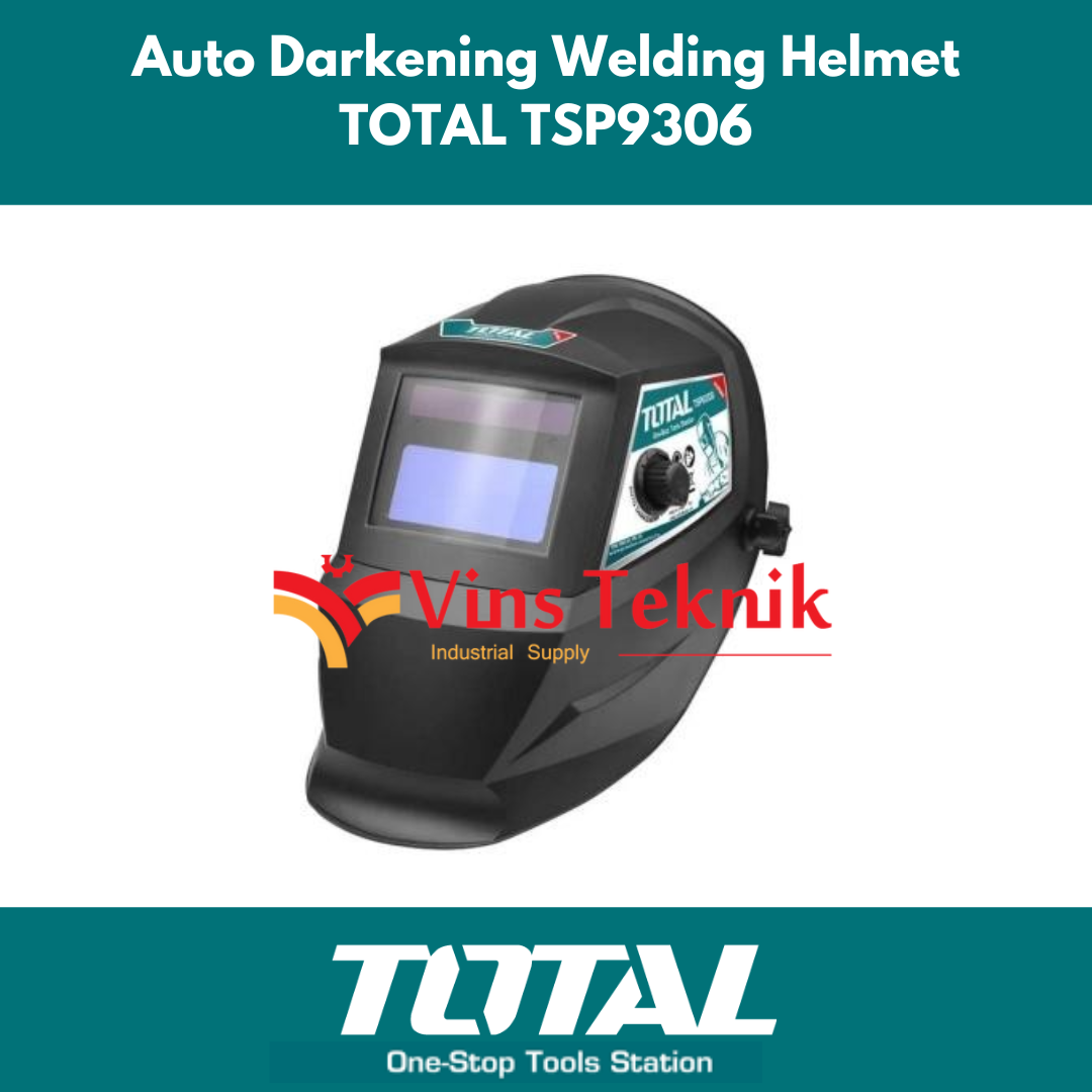 Auto darkening welding helmet TOTAL TSP9306 helm kedok las otomatis ...