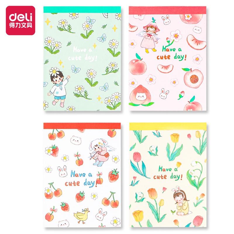 Deli Cute Note Pad / Buku Memo Lucu 100 lembar 80gsm 2176X | Lazada ...