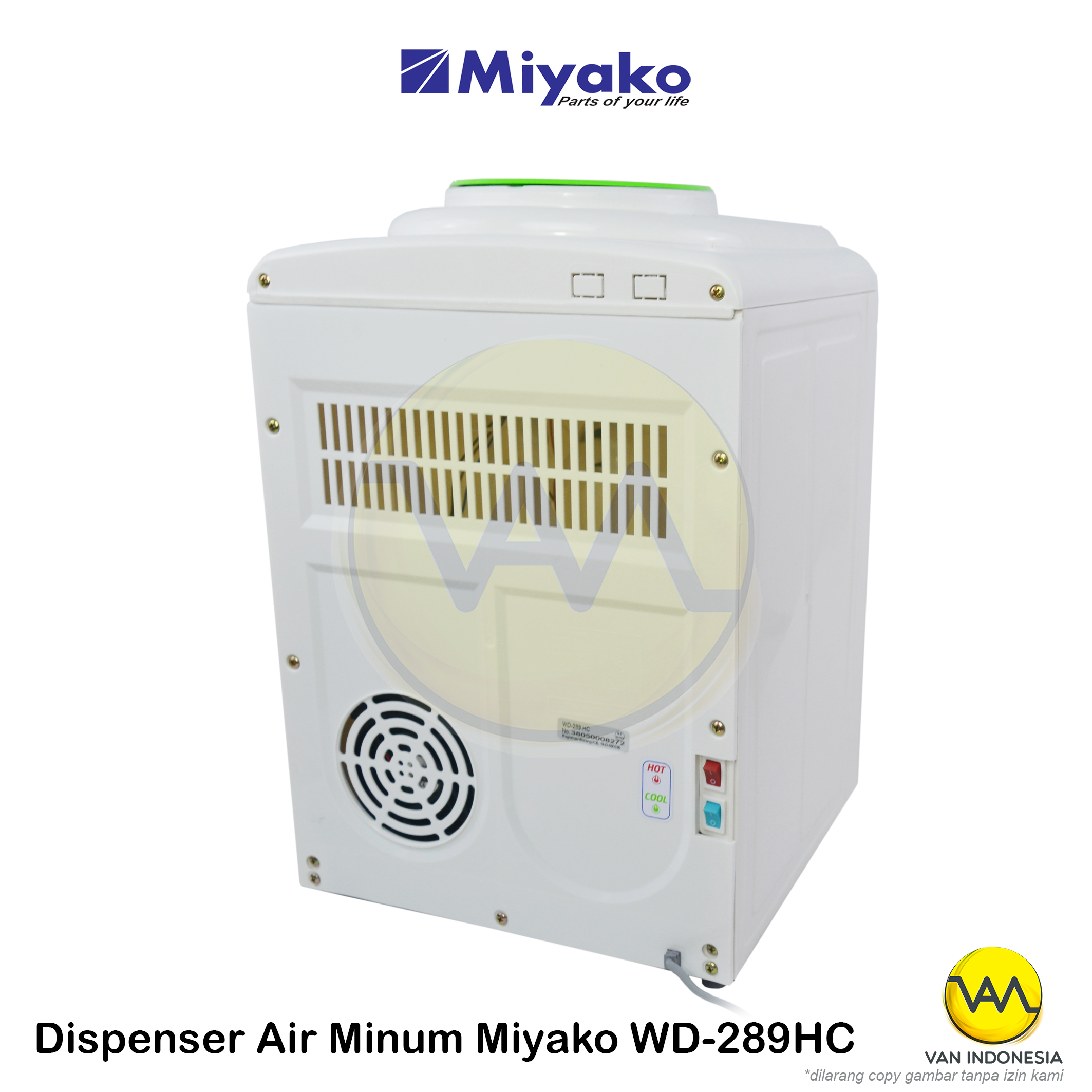 Miyako Dispenser WD 289 HC (Hot & Cool) | Lazada Indonesia