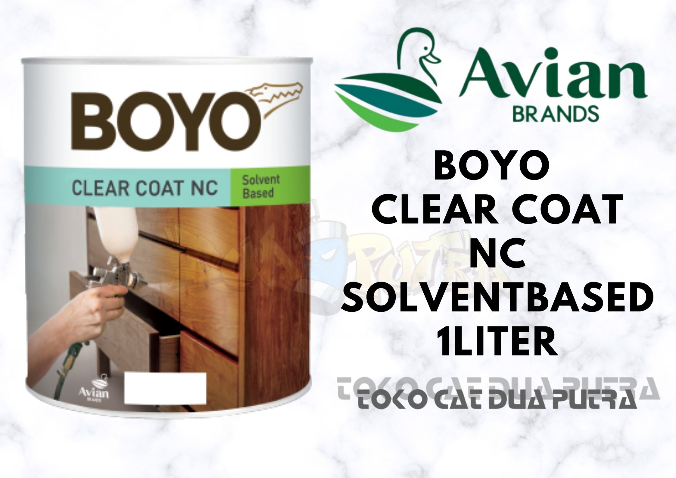 Boyo Clear Coat NC Solvent Based 1Liter | Lazada Indonesia