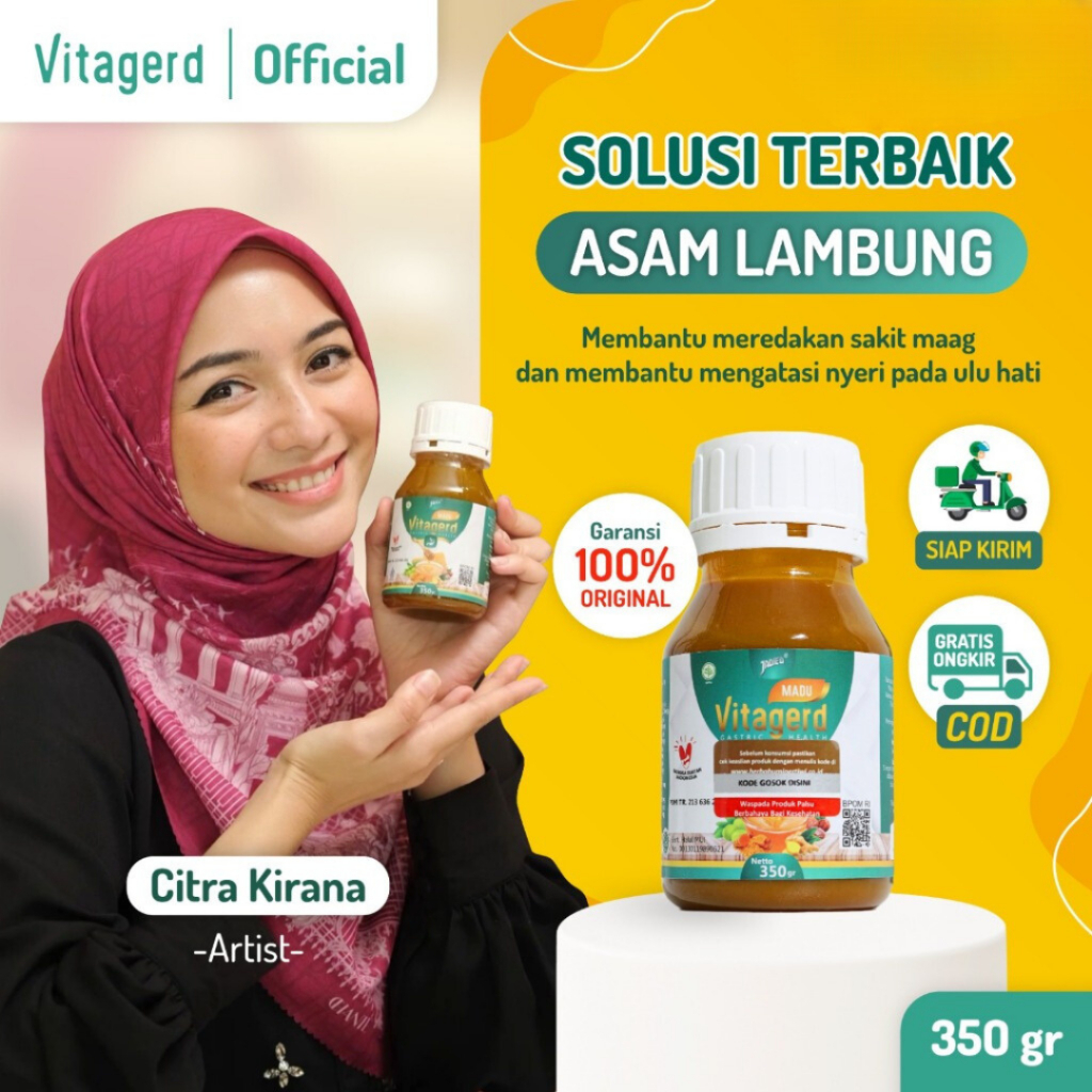 Madu Vitagerd Obat Lambung Asli Herbal Terbaik Atasi Asam Lambung Naik ...