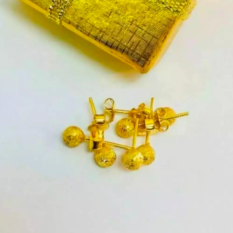 Giwang Acc Permata - Model Pentol ( Unik dan Cantik ) 24 k | Lazada ...