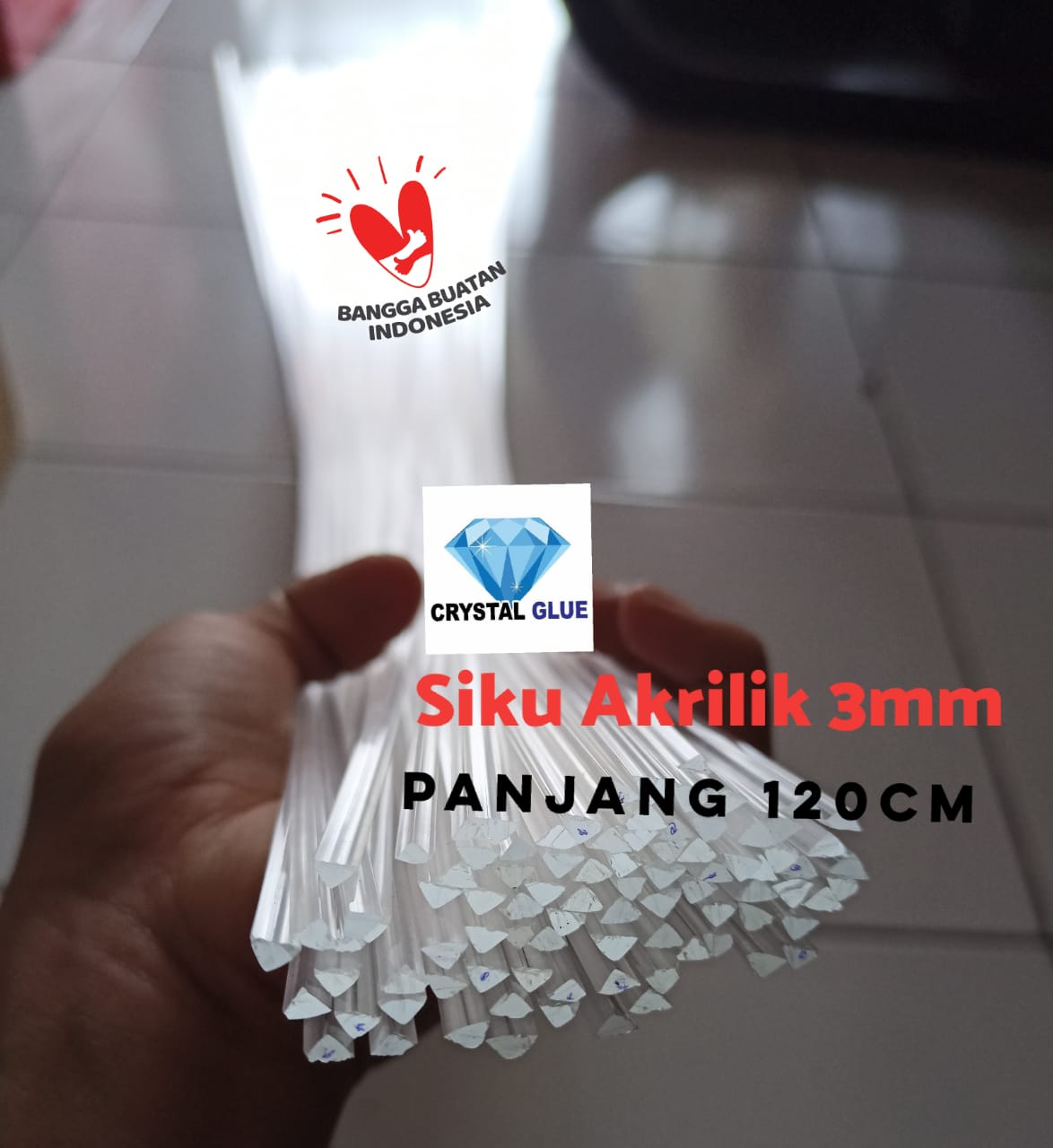 siku akrilik 3 mm, panjang120cm (panjang 60cm x 2pcs) | Lazada Indonesia