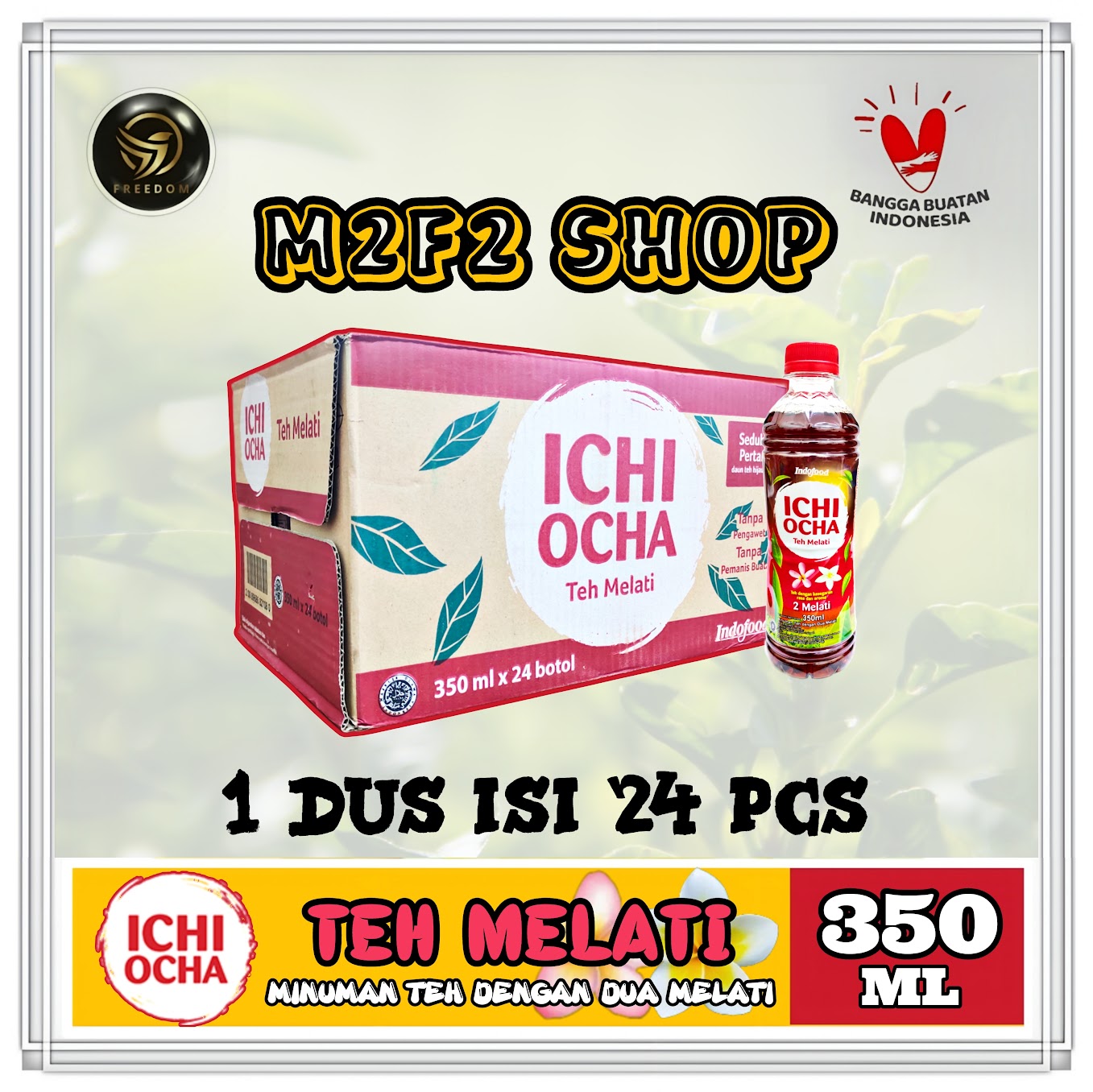 ICHI OCHA Minuman Teh Melati Botol Plastik Pet - 350 ml (Kemasan Karton) | Lazada Indonesia