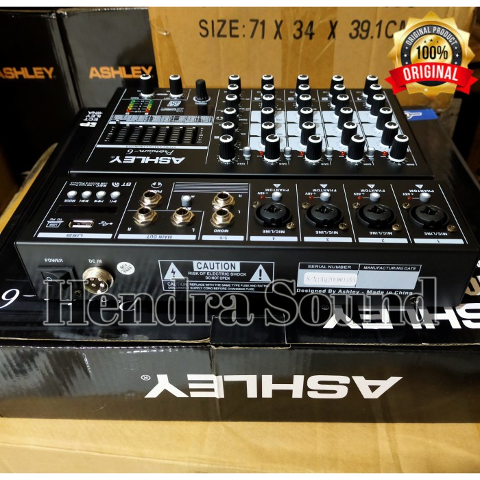Mixer Audio Ashley PREMIUM 6 ORIGINAL (6 CHANNEL) | Lazada Indonesia