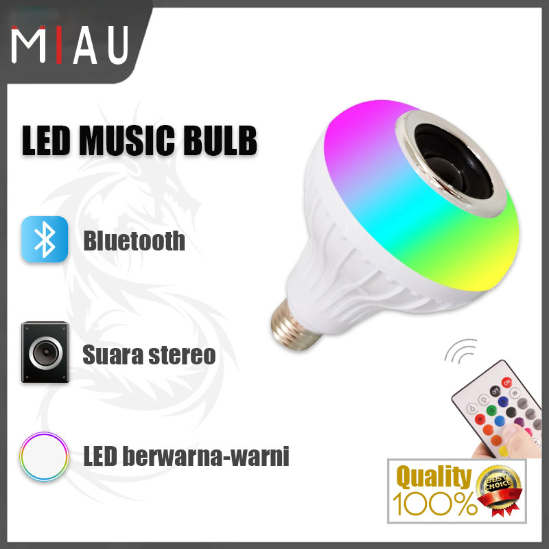 lampu LED hias dan speaker Musik bluetooth Lampu LED warna-warni Lampu ...