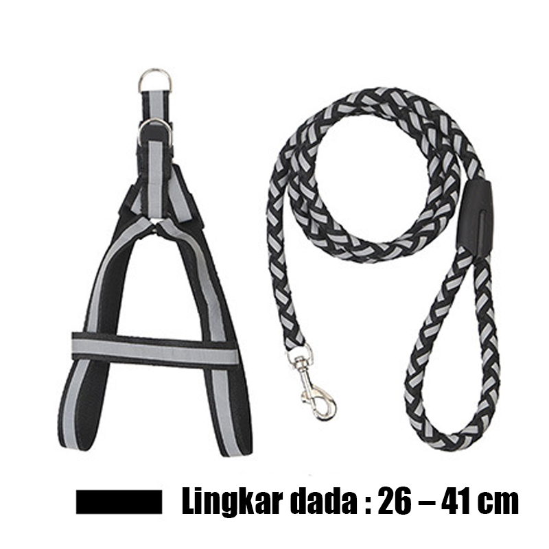 V.TOP Pet Reflektif Harness Tali Dog Cat Tuntun Anjing Kucing Tambang ...