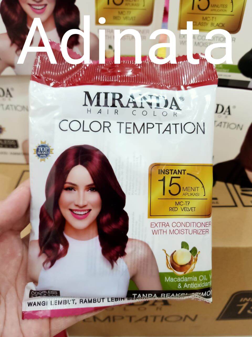 Miranda Hair Color Temptation Sachet Cat Pewarna Rambut Sachet | Lazada ...