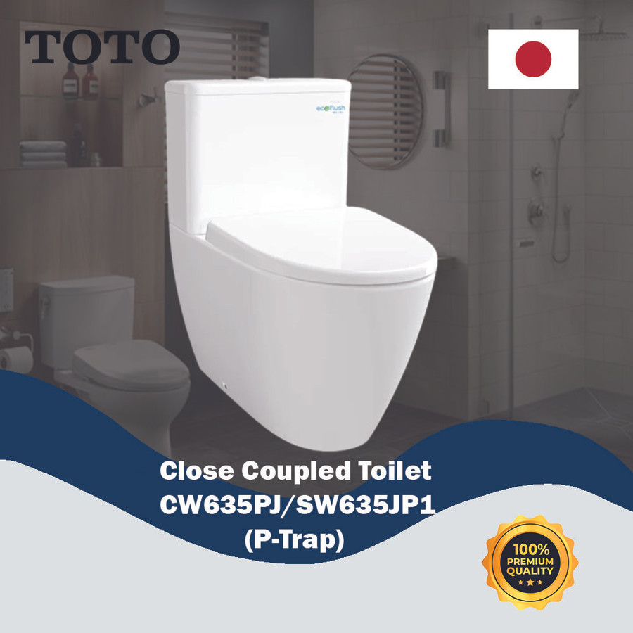 TOTO Closet Duduk CW635PJ/SW635JP2 P-Trap | Lazada Indonesia