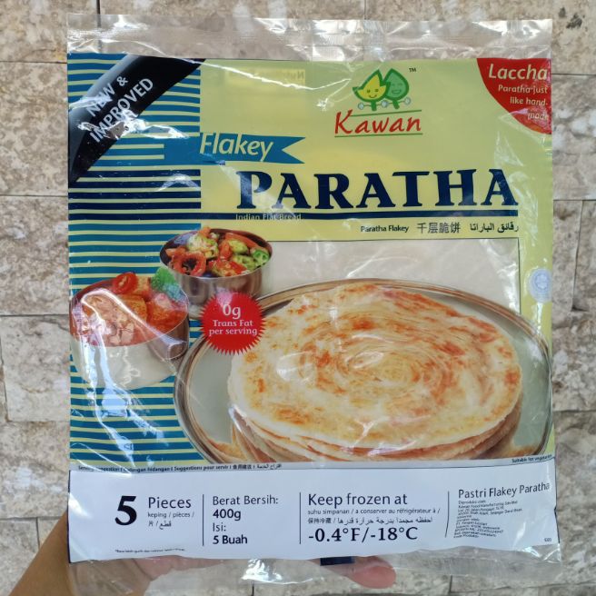 Roti Paratha Flakey 5 pcs 400 gram Kawan Food | Lazada Indonesia