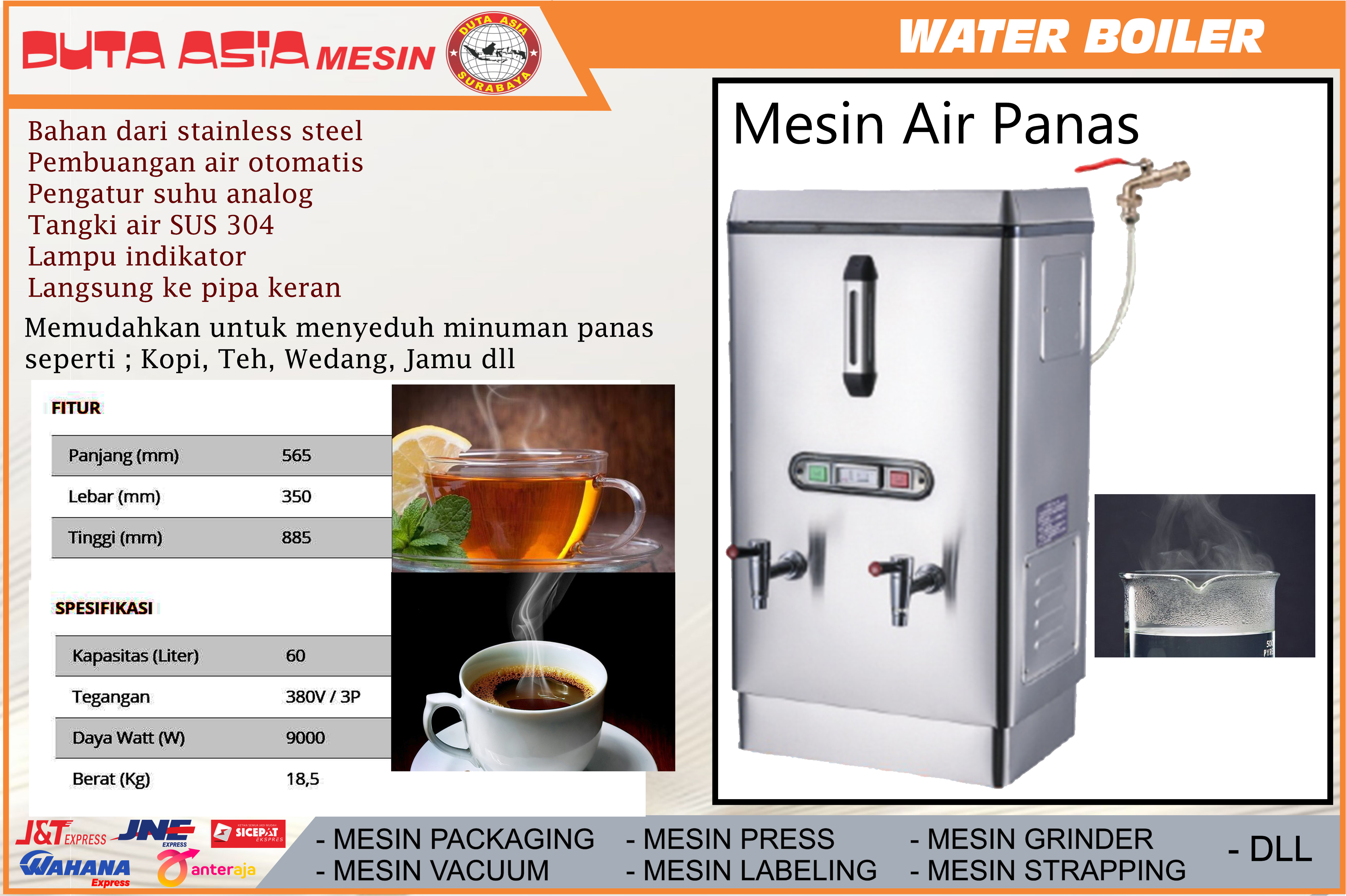 MESIN PEMANAS AIR KAPASITAS 90L / WATER BOILER | Lazada Indonesia