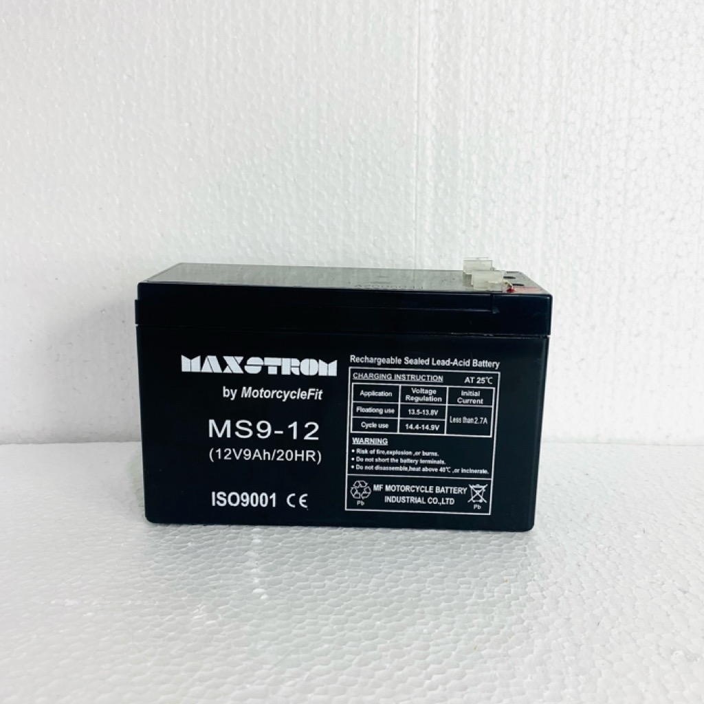 Aki UPS Battery Baterai 12v 9ah 12 v 9 ah 12v9ah Maxstrom Accu Kering ...