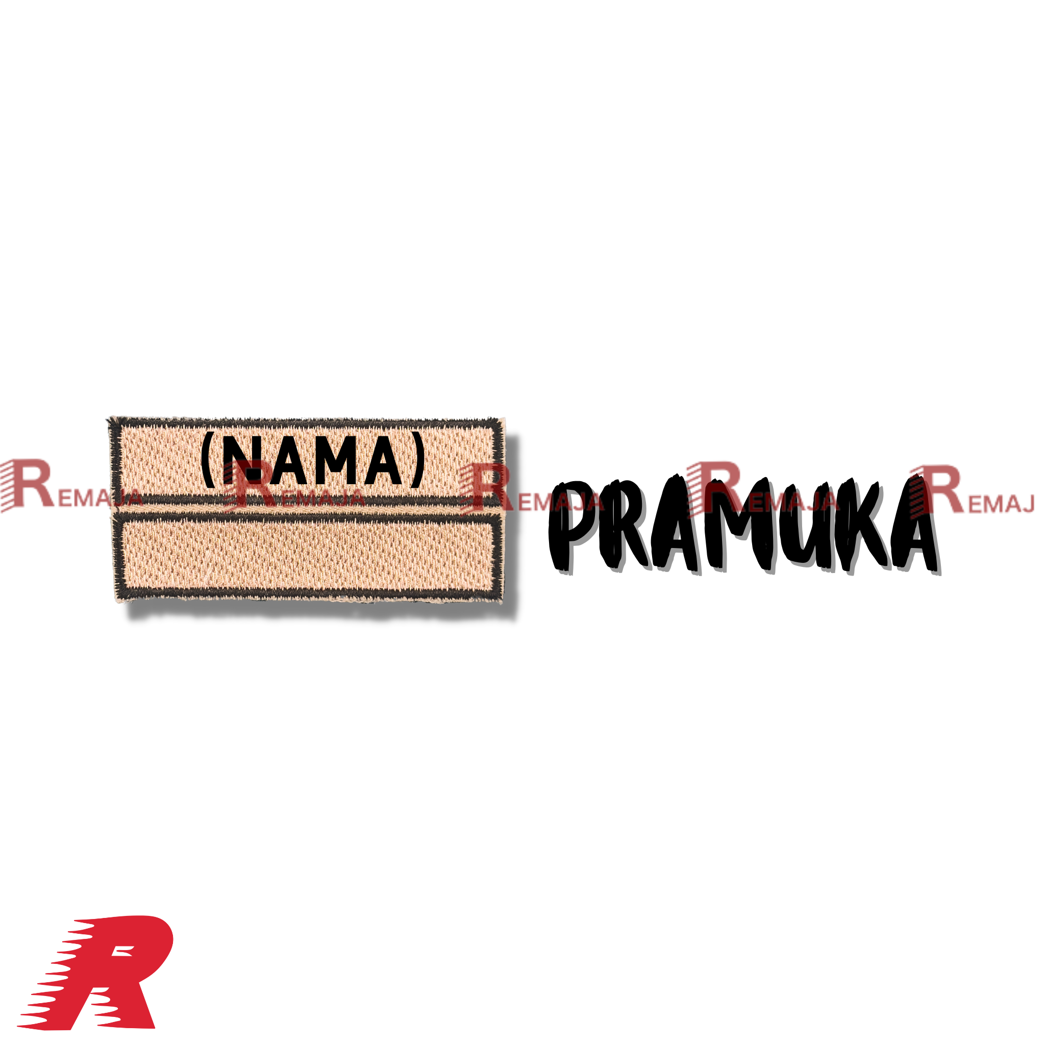 Custom Bet Nama Siswa/Name Tag/Badge/Papan Nama Bordir Sekolah | Lazada ...