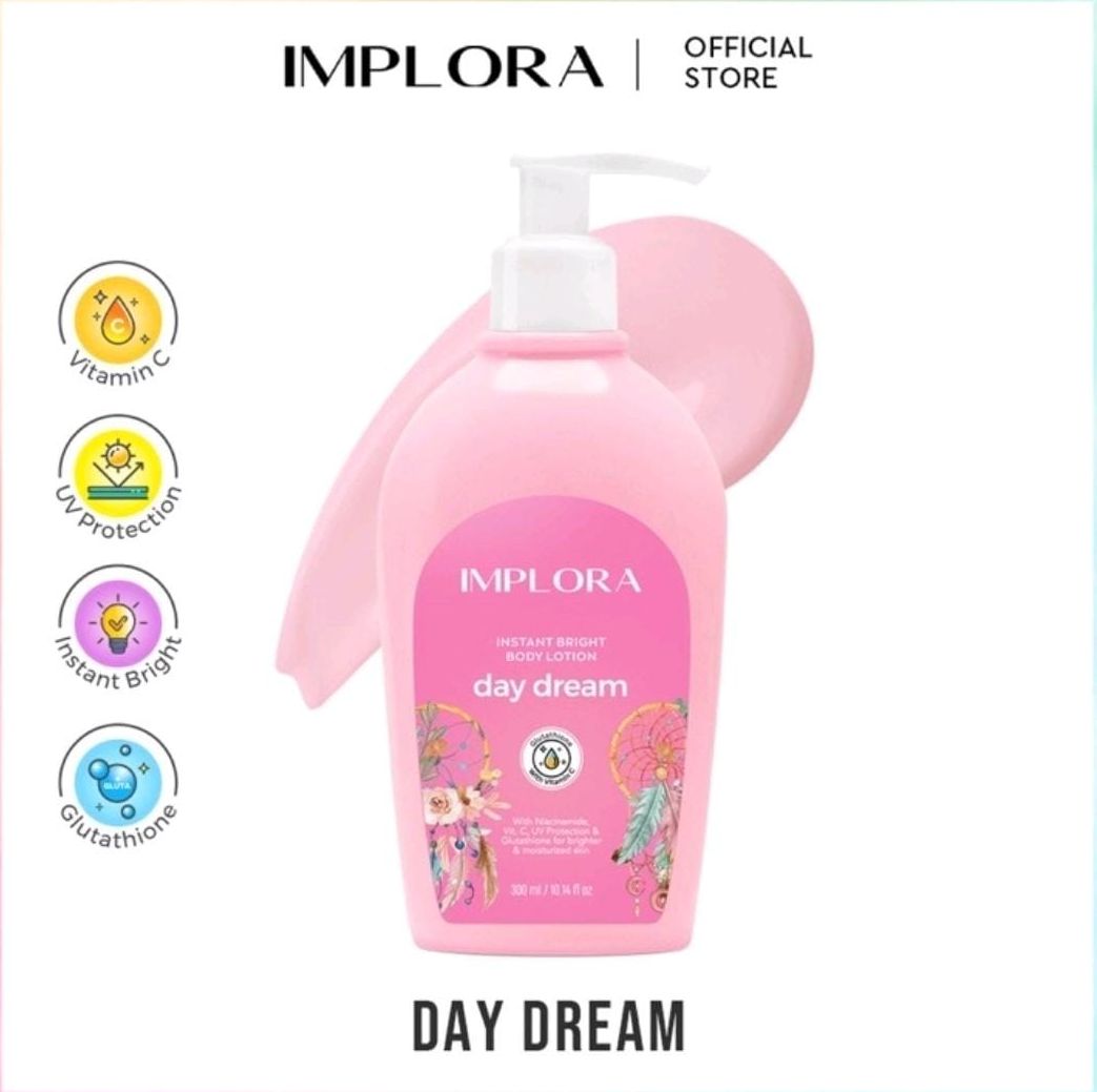 IMPLORA INSTANT BRIGHT BODY LOTION 300ML BPOM Lazada Indonesia IMPLORA INSTANT BRIGHT BODY LOTION 300ML BPOM Lazada Indonesia
