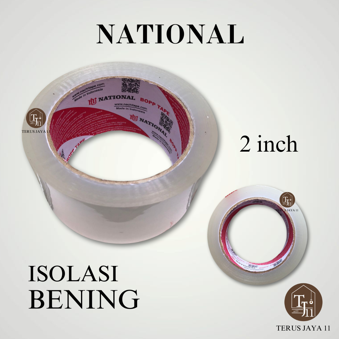 NATIONAL Isolasi bening ukuran 2 inch / Isolasi OPP bening National ...