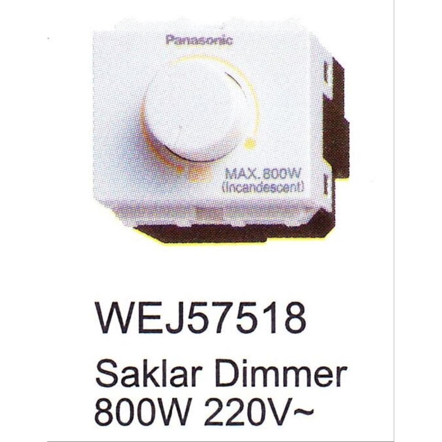 Saklar Dimmer Panasonic 800W 220V - WEJ57518 Wide Series | Lazada Indonesia