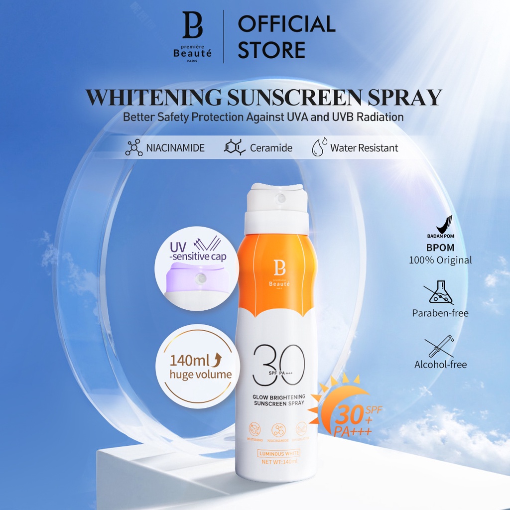 [BPOM] Premiere Beaute Sunscreen (SPF 50 PA+++) 40ml UV Shield Sun ...