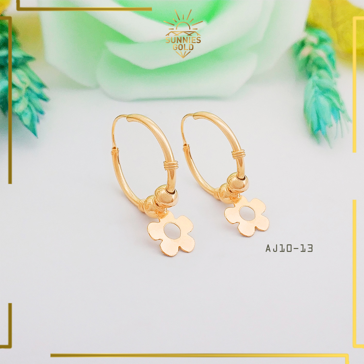 ANTING JIPSI EMAS KADAR 375 (8K) DAN KADAR 300 (6K) ANTING 1 GRAM DAN 0 ...
