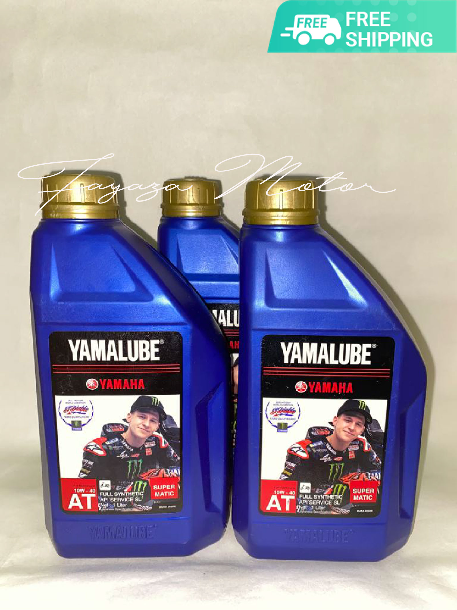 (HARGA 3PCS) - OLI YAMALUBE SUPER MATIC YAMAHA SAE 10W-40 AB559 1LITER ...