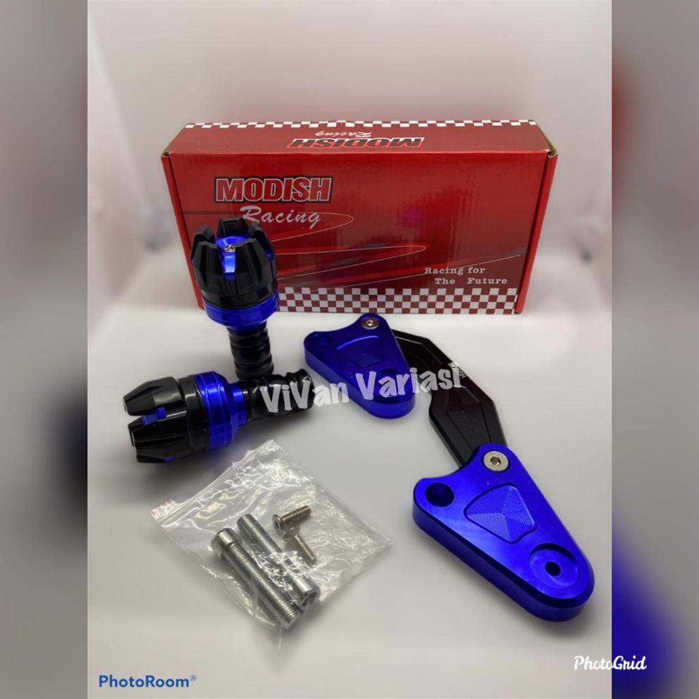 FRAME SLIDER JALU KNALPOT NMAX BIRU JALU PELINDUNG KNALPOT NMAX AEROX ...