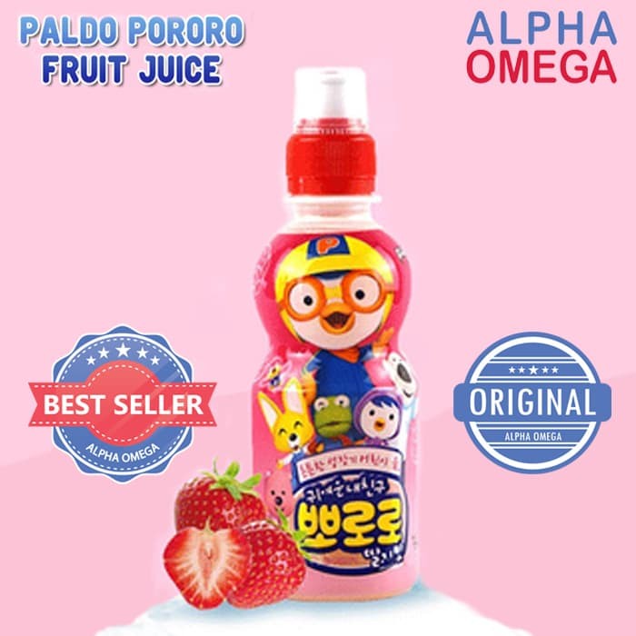 PORORO FRUIT JUICE DRINK RASA STRAWBERRY 235ML | Lazada Indonesia