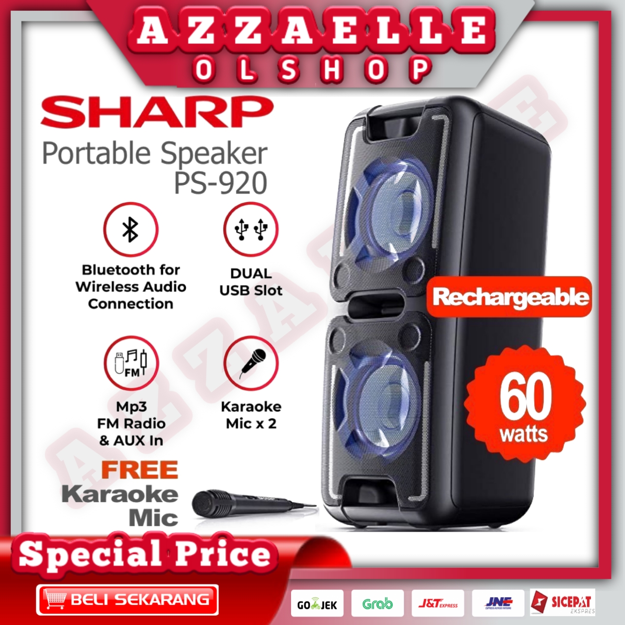 SHARP | PS-920 Party Speaker System | Lazada Indonesia