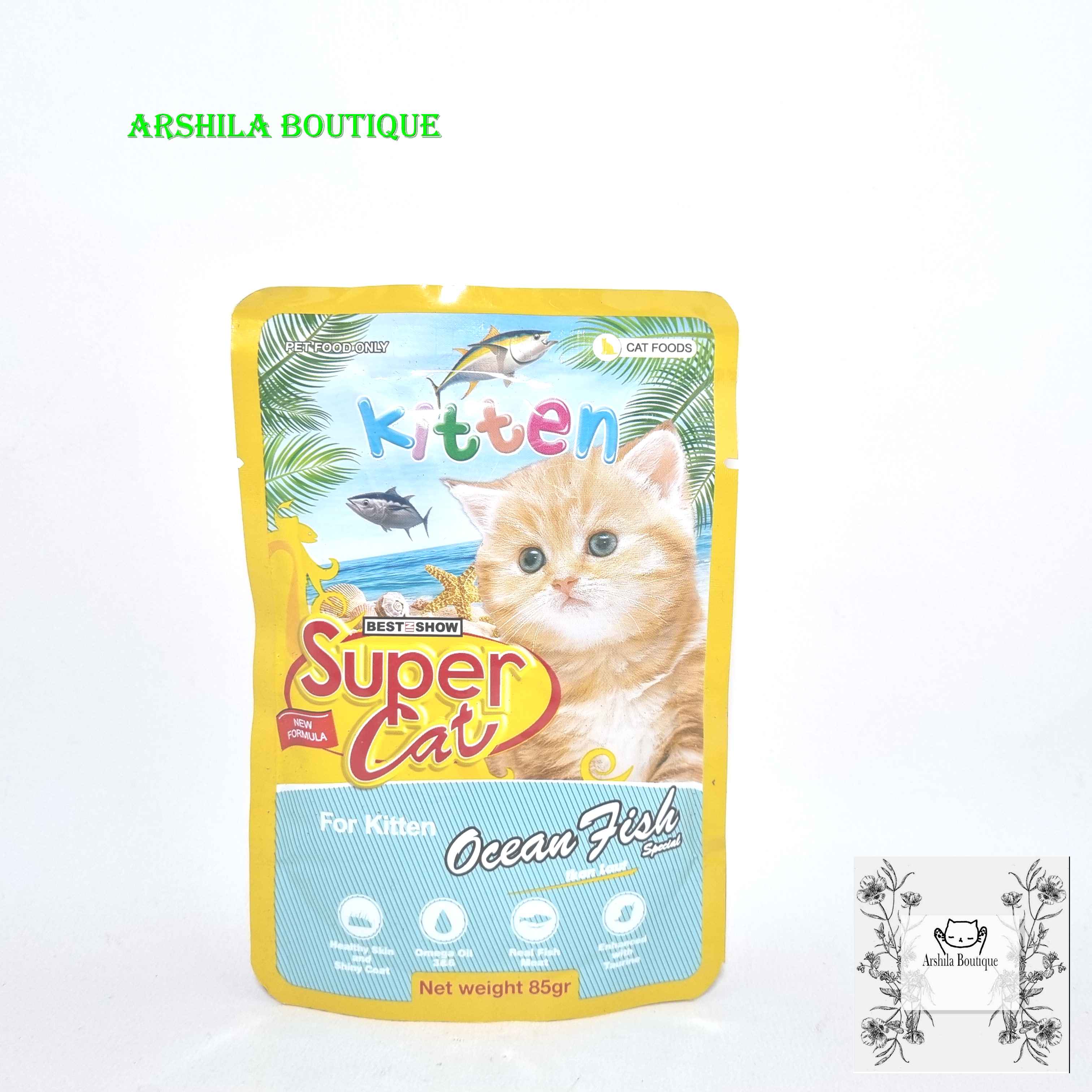 Super Cat Kitten Ocean Fish Sachet - Makanan Kucing Basah Wetfood ...