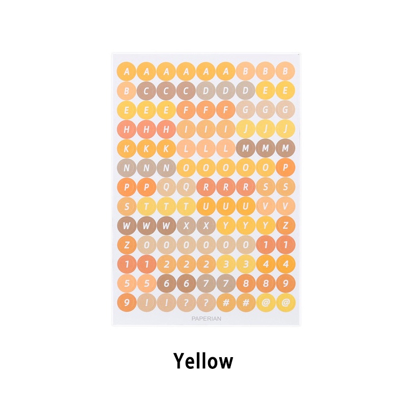 Essentials Stiker Deco Murid Sticker Kecil Lucu Alphabet Number ...