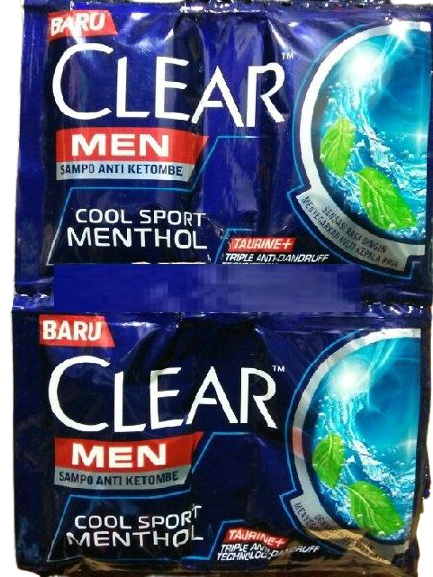 CLEAR SHP COOL SPORT MNTL MEN 9ML 1 Renteng / Shampo clear rentengan ...