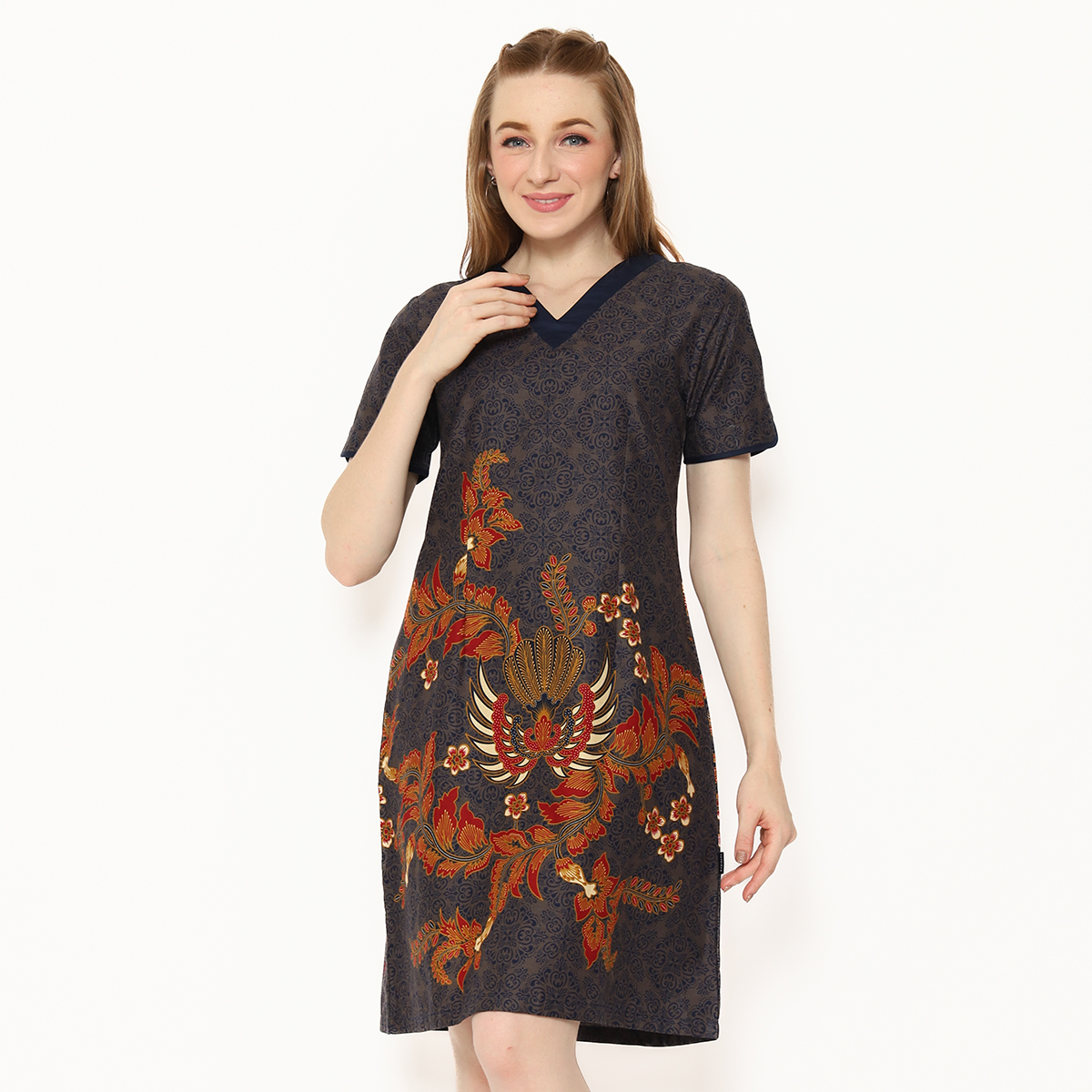 Hadinata Batik Dress Ivana Iqbal | Lazada Indonesia