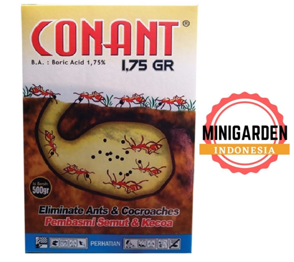 CONANT 500 GRAM PACK KARDUS obat pembasmi SEMUT & KECOA CONANT ...