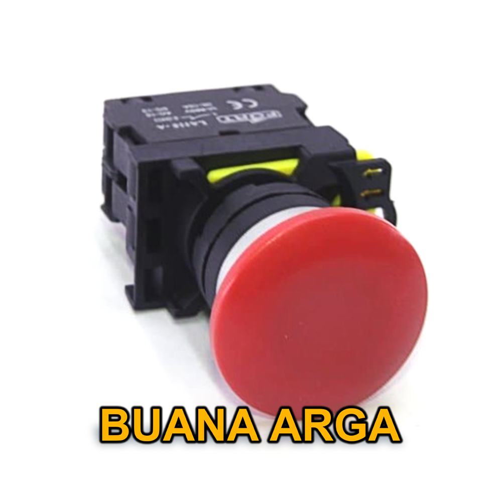 Emergency Push Button LA115-A5-01M | Contact 1 NC | Spring Return ...