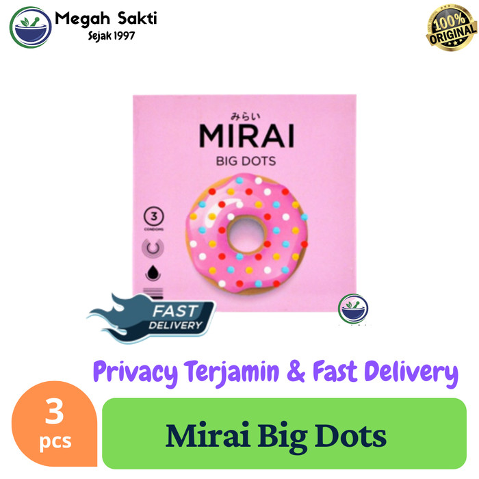 Kondom Mirai Big Dots 3 Pcs - Tekstur Bintik Lebih Besar dan Lebar | Lazada Indonesia