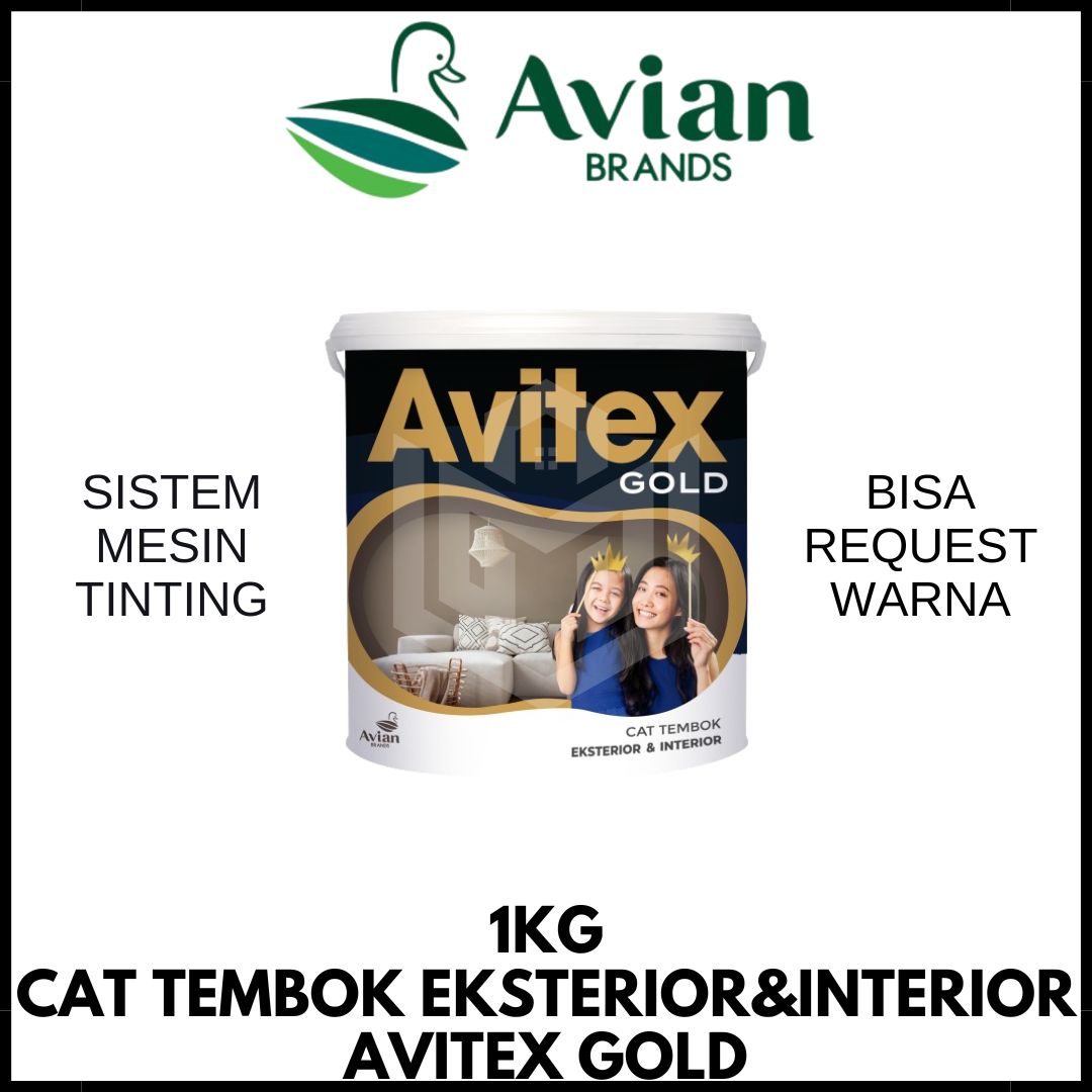 Cat Dinding Luar dan Dalam / Cat Tembok Eksterior & Interior Avitex ...