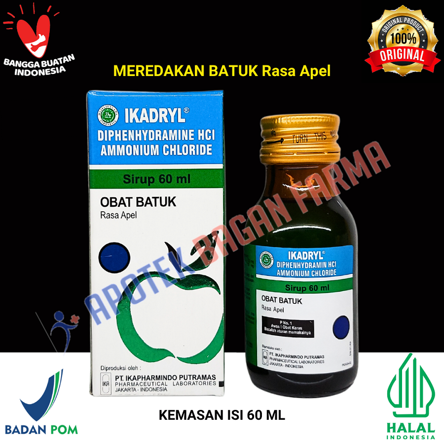 IKADRYL OBAT BATUK SIRUP 60 ML | Lazada Indonesia