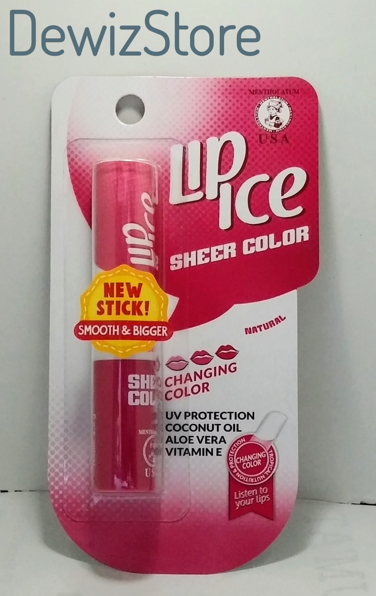 LIP ICE SHEER COLOR (PLAIN/ NATURAL, STRAWBERRY) | Lazada Indonesia