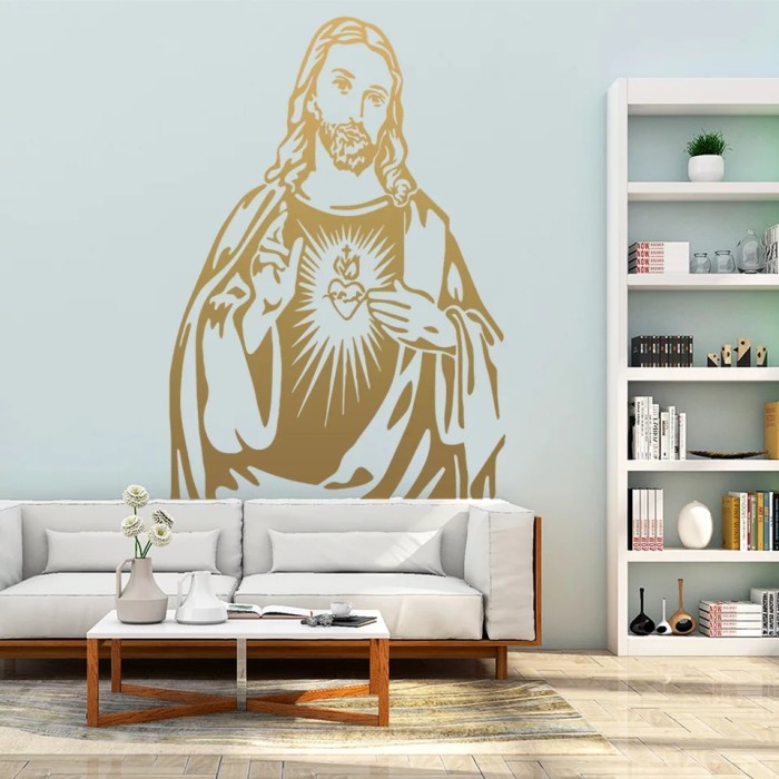 Stiker Dinding Tembok Tuhan Yesus Kristus Kristen Wall Cutting Vinyl ...