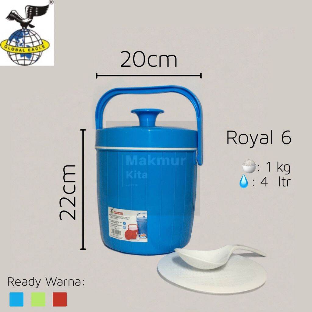 Termos Nasi 6 Global Eagle / Termos ES / Termos Es Batu / Rice | Lazada ...