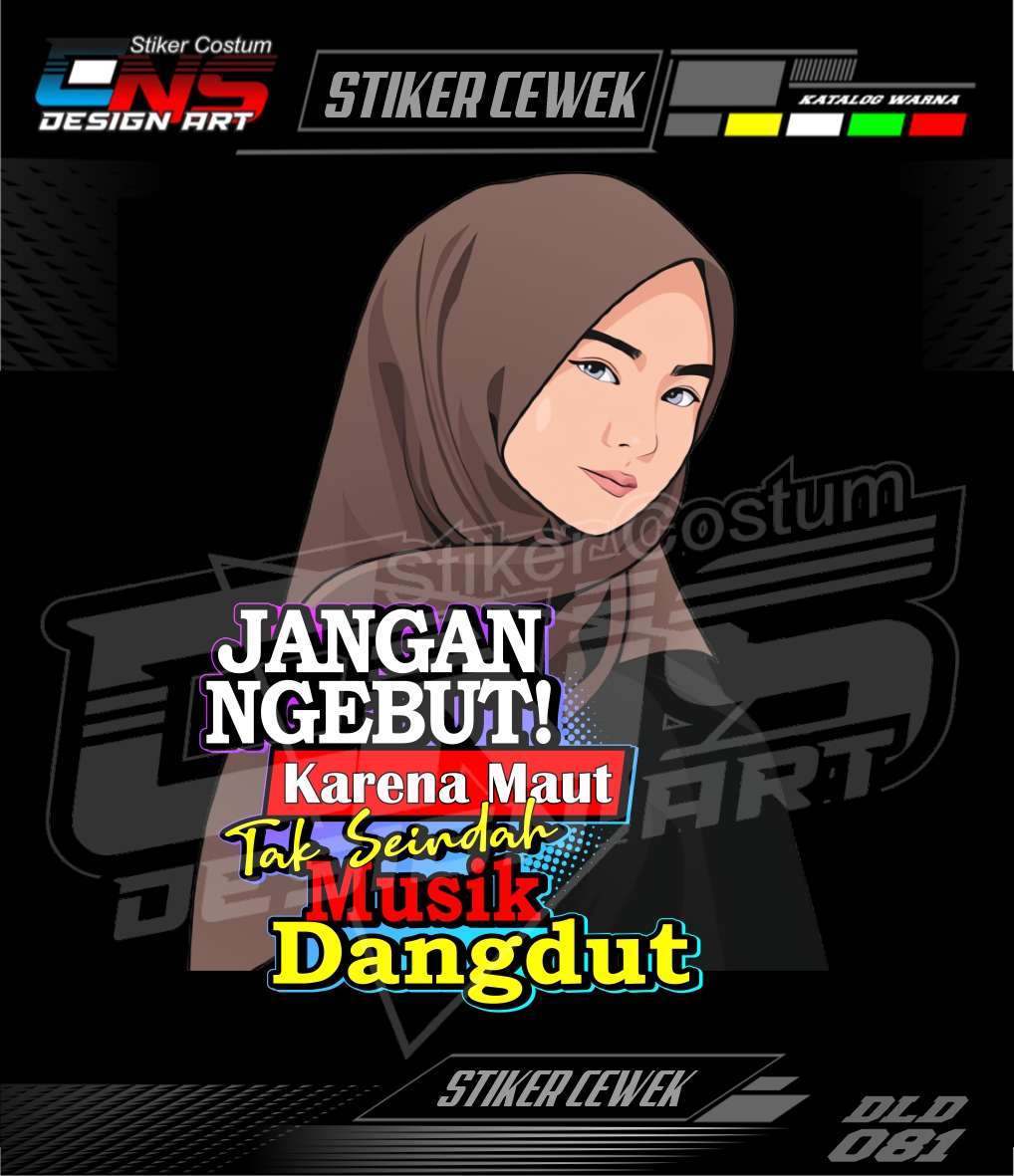Stiker decal motor - sticker mobil variasi cewek keren - Sticker gambar ...